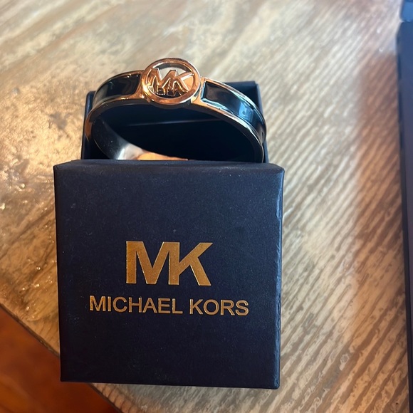 MICHAEL Michael Kors | Jewelry | Michael Kors Mk Logo Bracelet Hinged ...